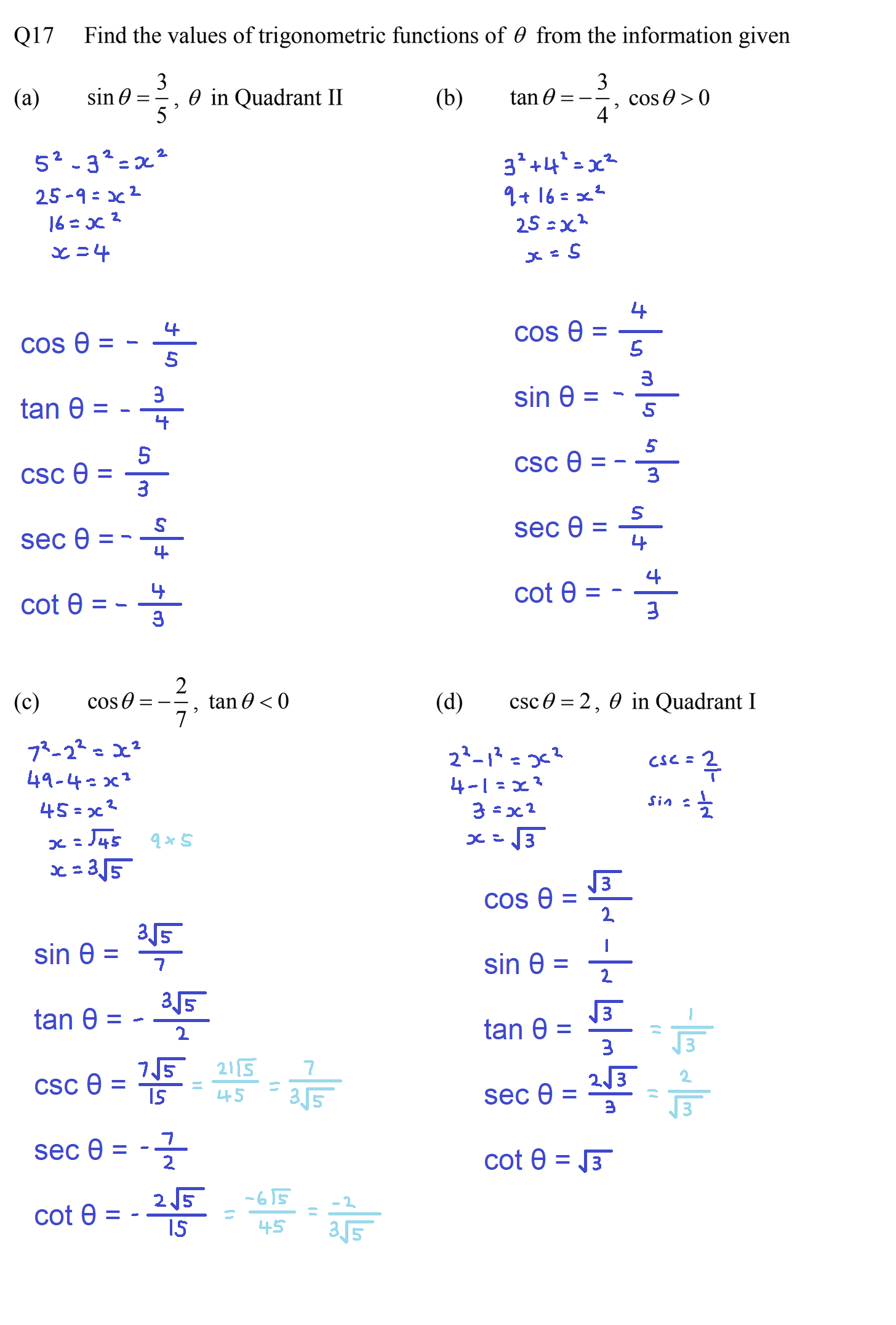 1.3 - Trigonometric functions of angles